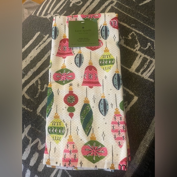 kate spade | Kitchen | Final Set Kate Spade Festive Ornament Kitchen ...